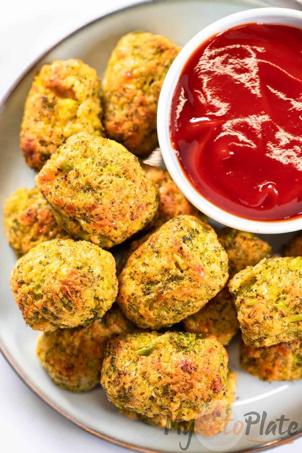Baked Broccoli Cheddar Tots - MyKetoPlate
