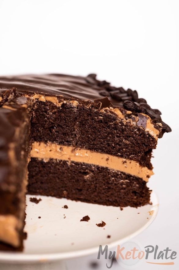 The Best Keto Chocolate Cake - MyKetoPlate
