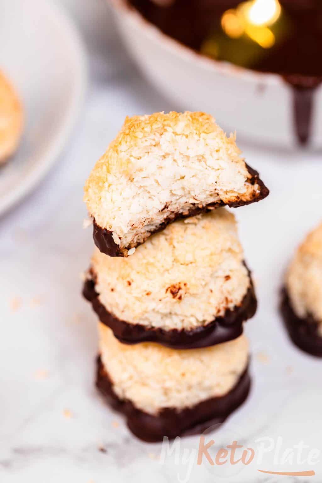 Easy Keto Coconut Macaroons - MyKetoPlate
