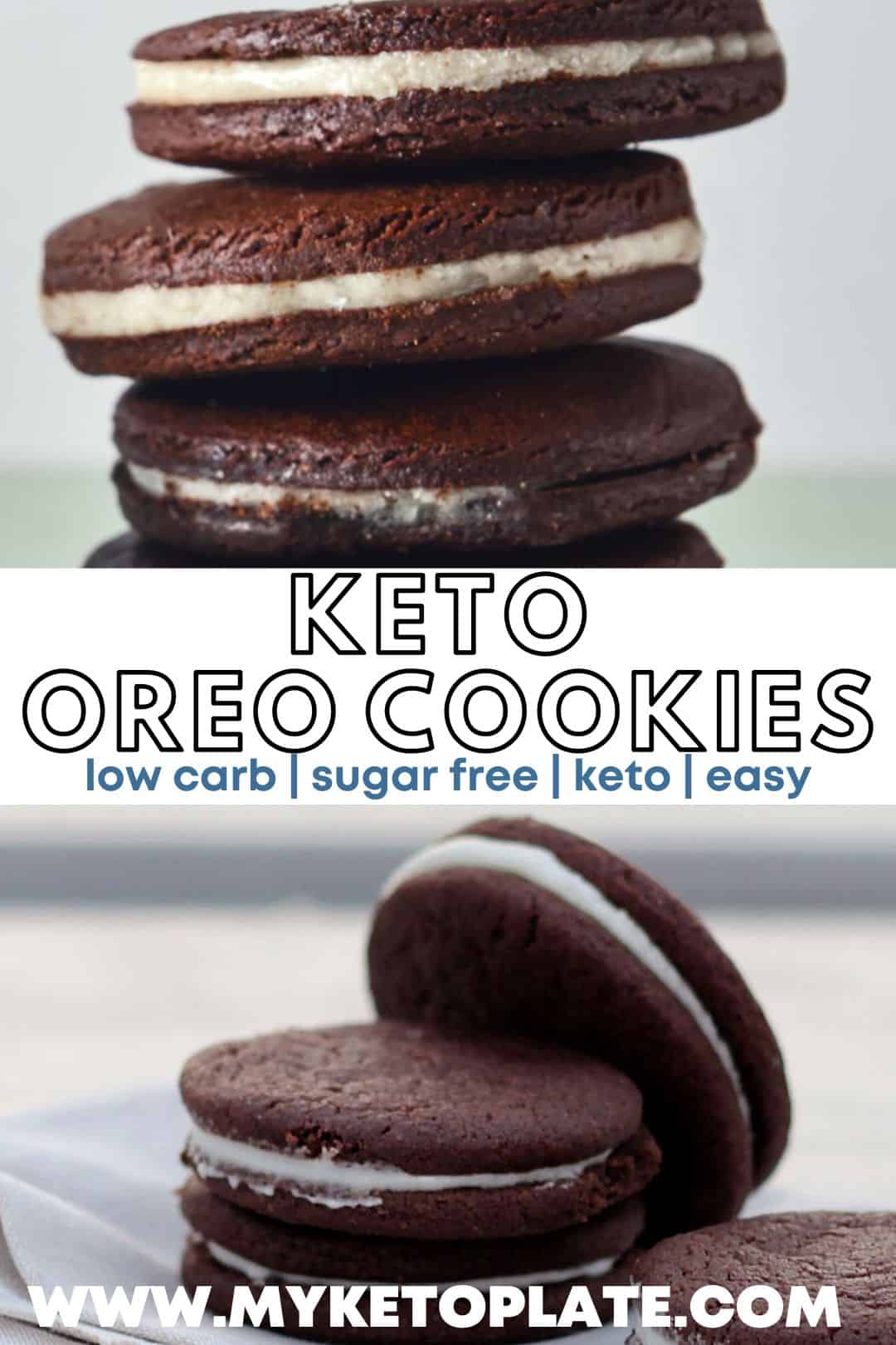 Keto Oreo Cookies Recipe (2g Net Carbs) - MyKetoPlate