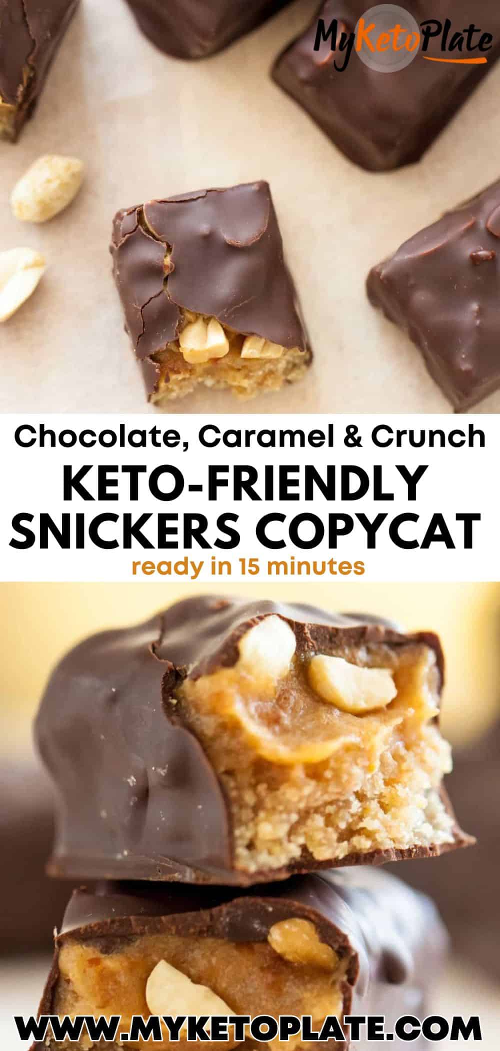 Keto Snickers Bars - MyKetoPlate