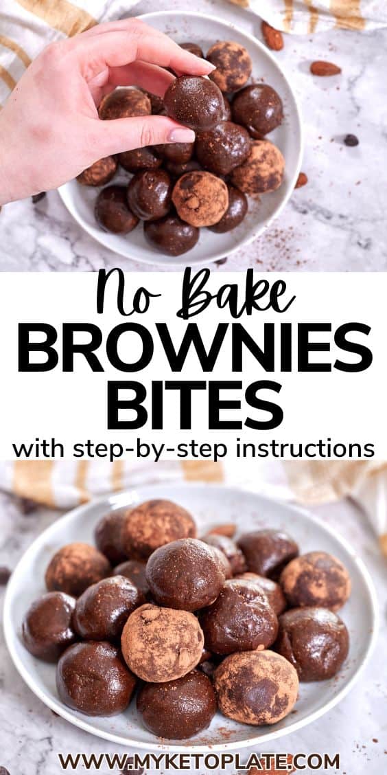 No Bake Brownie Bites - MyKetoPlate