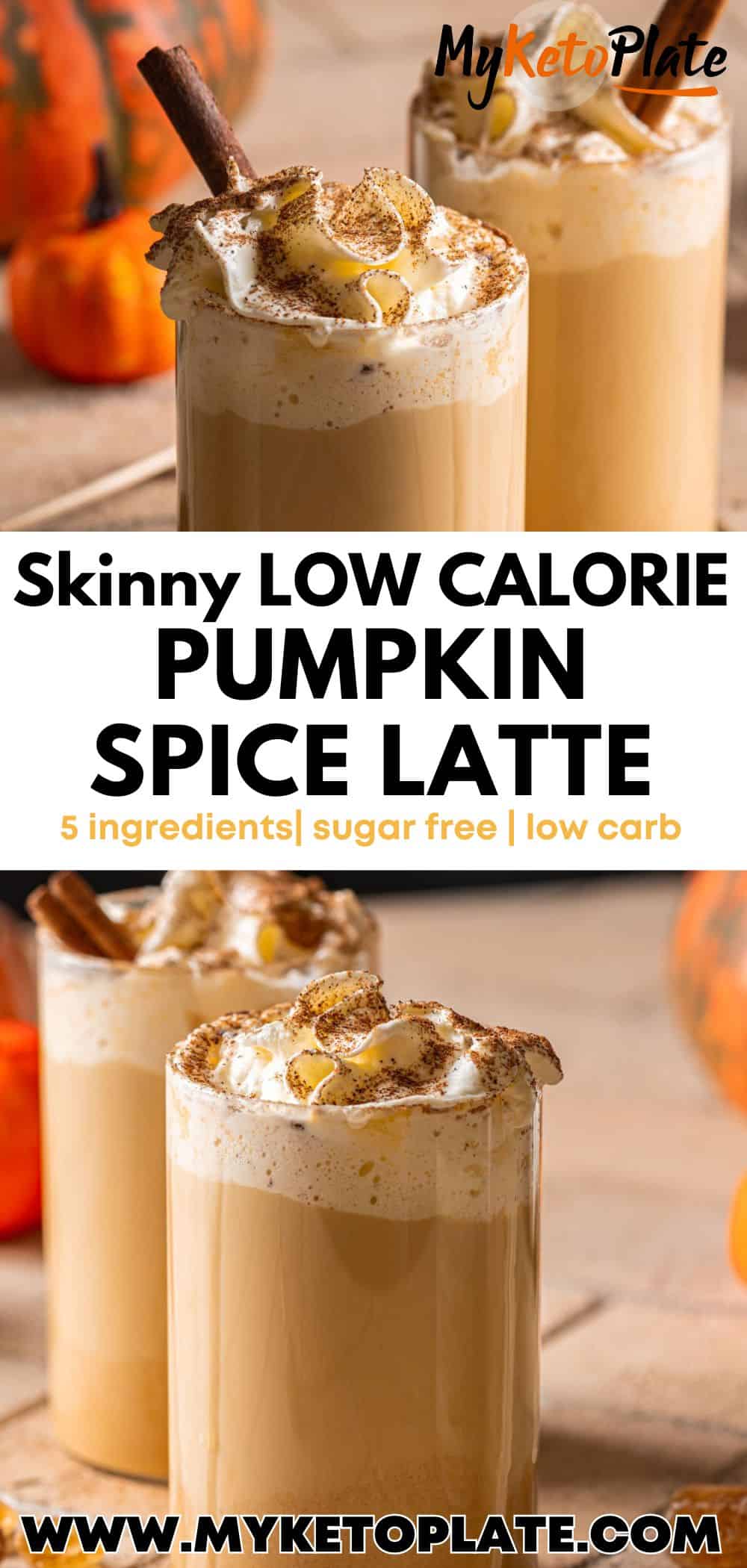 Skinny Pumpkin Spice Latte (Low Calorie!) - MyKetoPlate