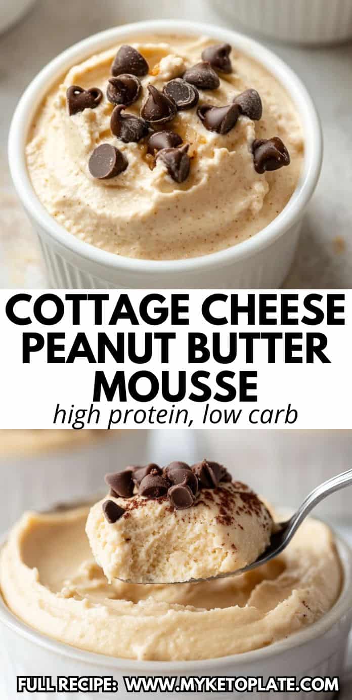 5-Minute Cottage Cheese Peanut Butter Mousse - MyKetoPlate