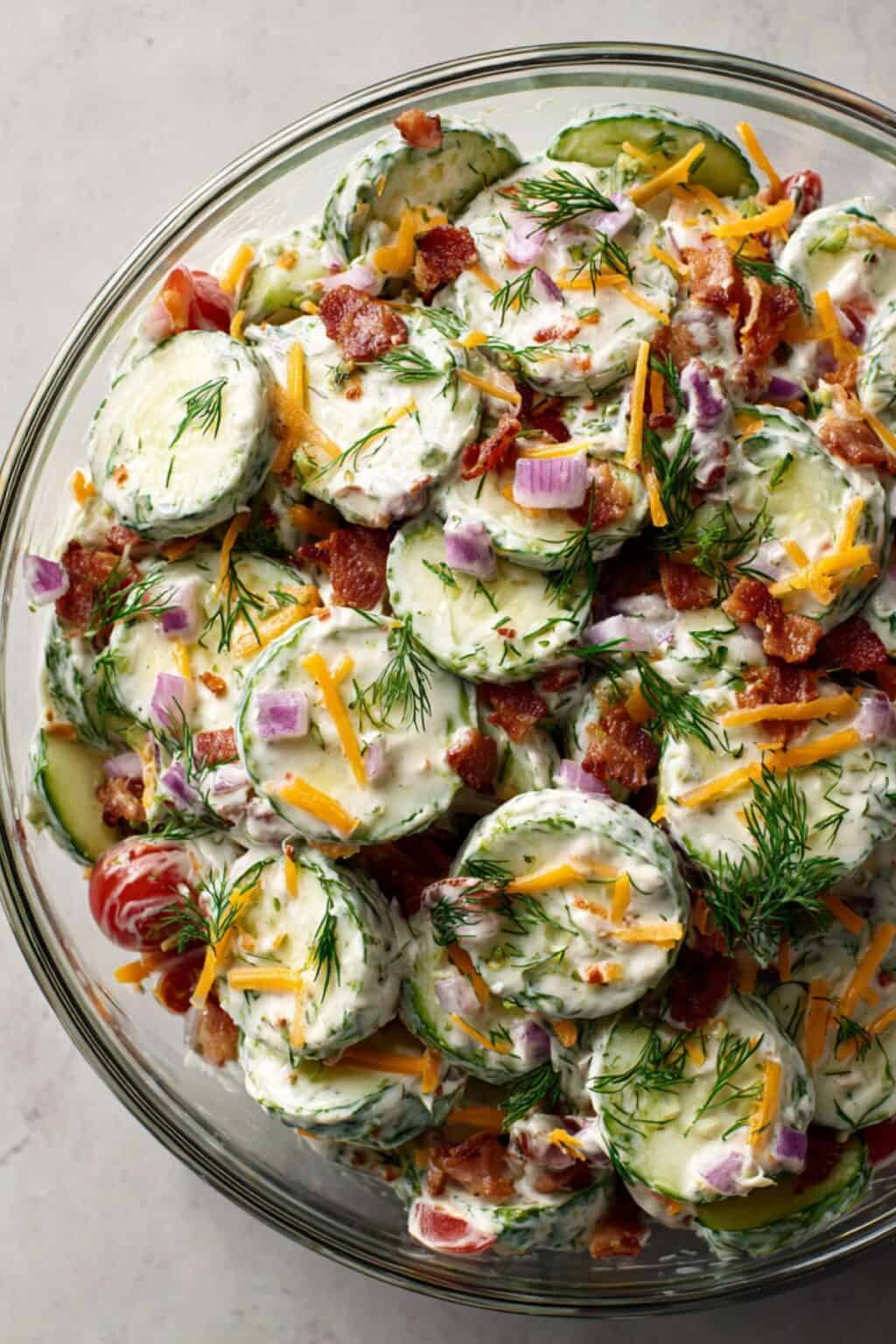 Classic Cucumber Ranch Crack Salad - MyKetoPlate