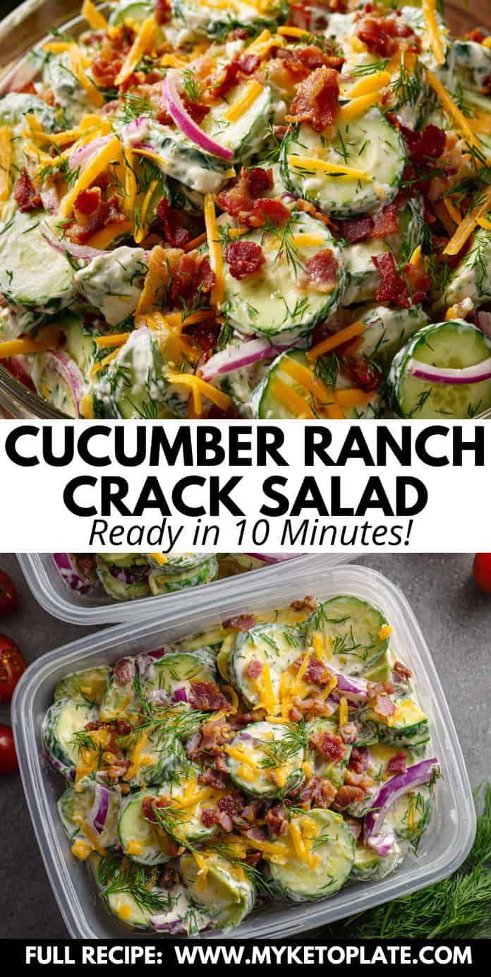 Classic Cucumber Ranch Crack Salad - MyKetoPlate